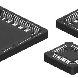 E-Tec - Vertical, Surface Mount, PLCC Socket, Standard, Tin, 32 Contacts