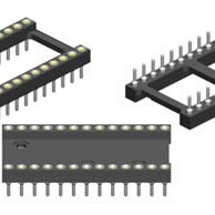 E-Tec - 15.24mm Pitch, 2 Row, Vertical, Surface Mount, IC Socket, DIP ...
