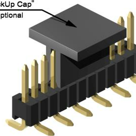 E-Tec - 1.27mm Pitch, 1 Row, Vertical, Surface Mount, Header, Pin ...