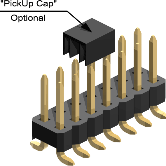 E-Tec - 2.00mm Pitch, 2 Row, Vertical, Surface Mount, Header, Pin ...