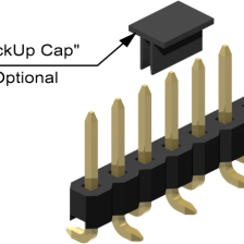 E-Tec - 2.54mm Pitch, 1 Row, Vertical, Surface Mount, Header, Pin ...